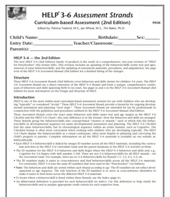HELP 3-6 Assessment Strands (2nd Ed.) – Shine Early Learning
