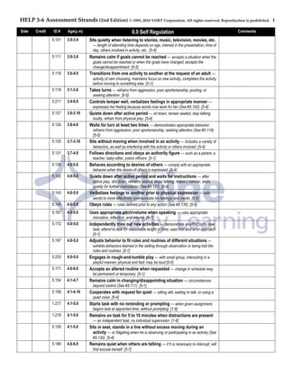 HELP 3-6 Assessment Strands (2nd Ed.) – Shine Early Learning