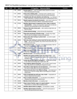 HELP 3-6 Checklist (2nd Ed.) – Shine Early Learning