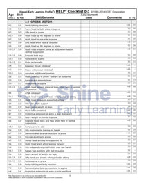 HELP Checklist 0-3 – Shine Early Learning
