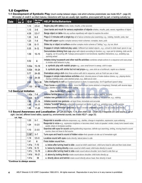 HELP Strands 0-3 – Shine Early Learning